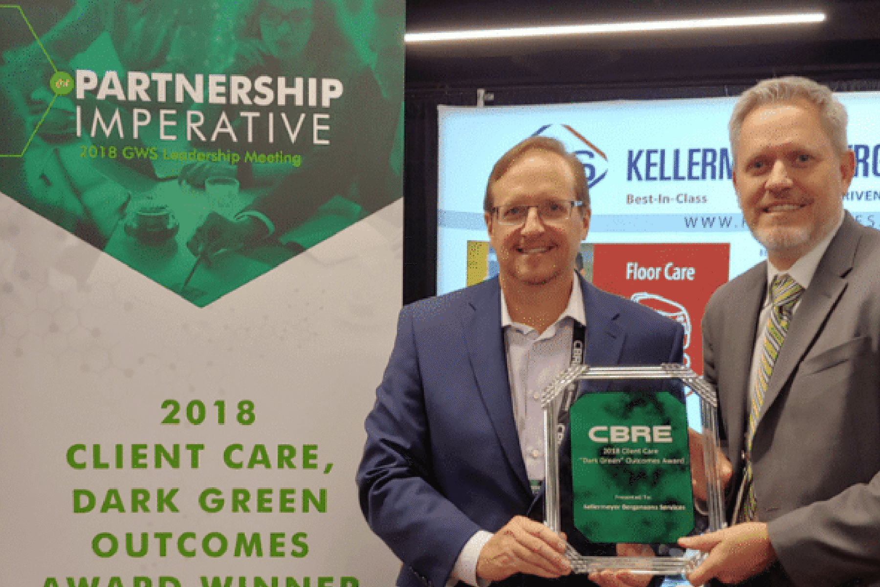 KBS Wins 2018 CBRE Client Care Dark Green Outcomes Award | KBS